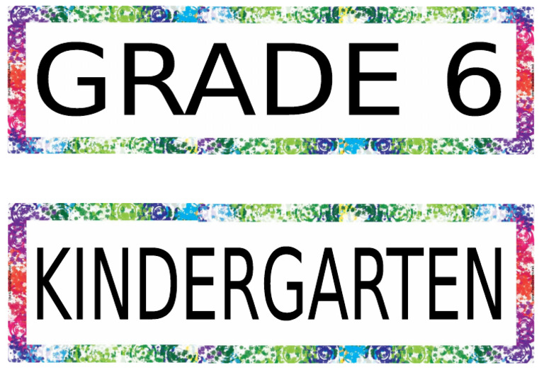 Label Grade Level | PDF