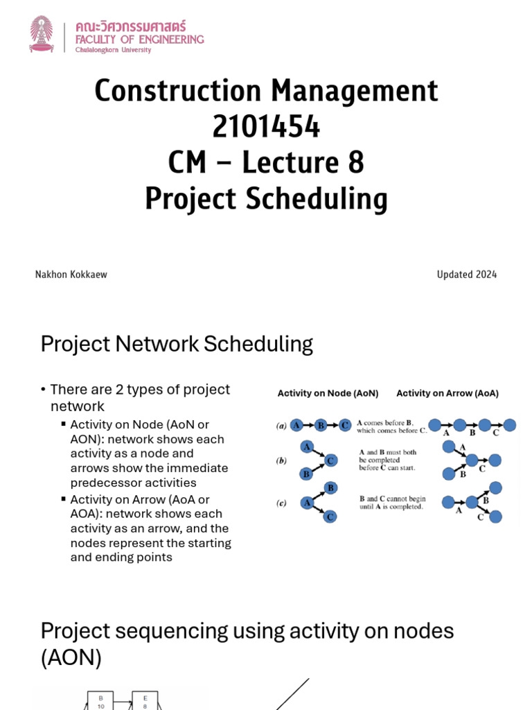 Lecture__8_Project_Scheduling-178041-17387498458112 (1) | PDF