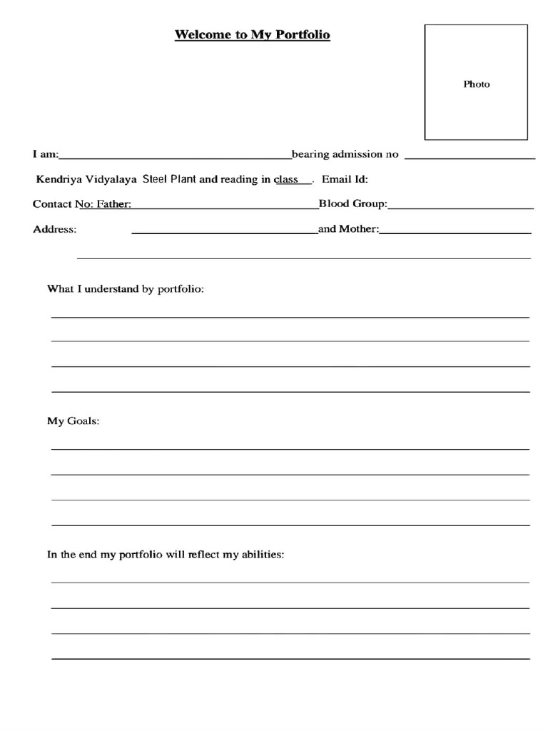 Student's Portfolio-IX | PDF