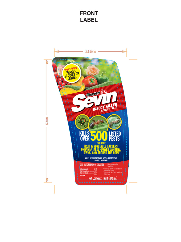 Sevin-Insect-Killer-Concentrate-16oz-Label-pdf | PDF | Bean | Beetle