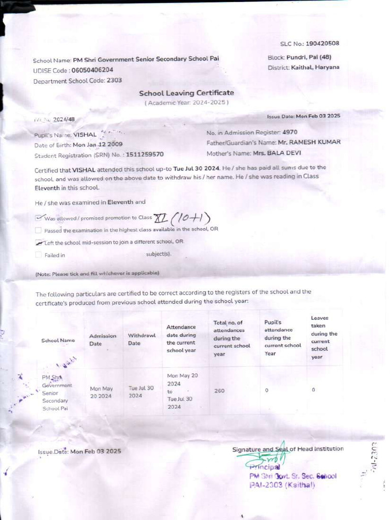 Vishal All Document | PDF