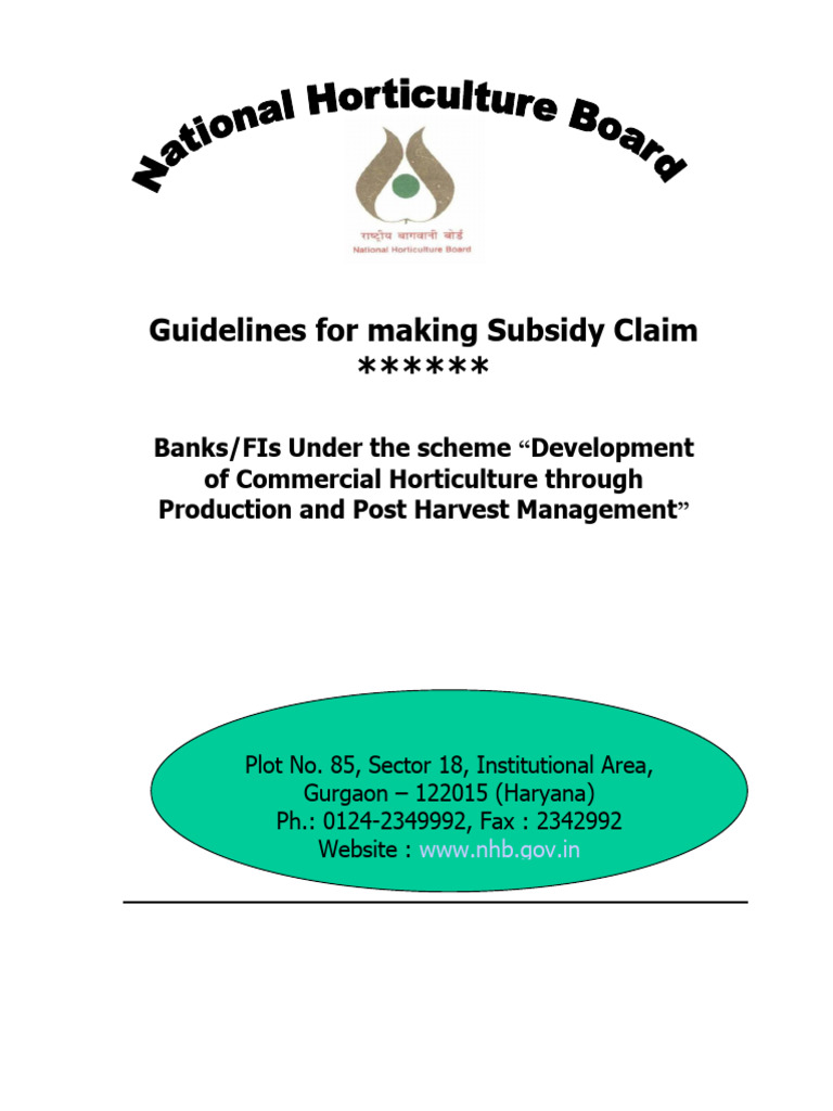Subsidy Claim Guidelines | PDF | Payments | Credit Card