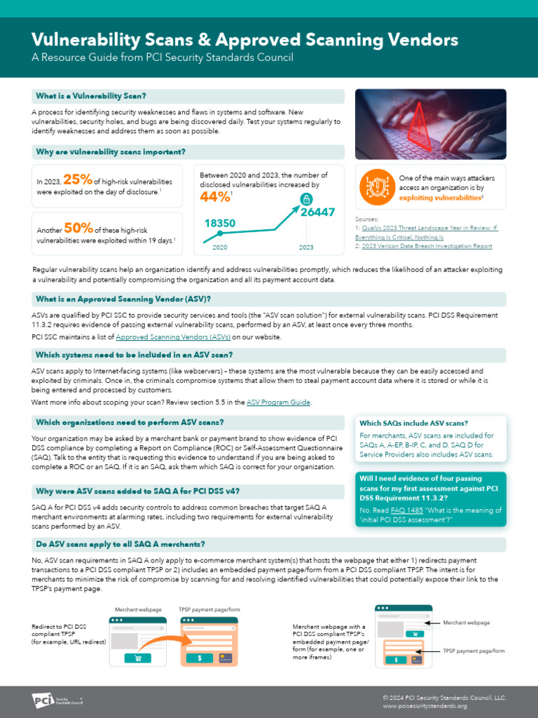 ASV Scans: A Guide for PCI Compliance | PDF | Payment Card Industry ...