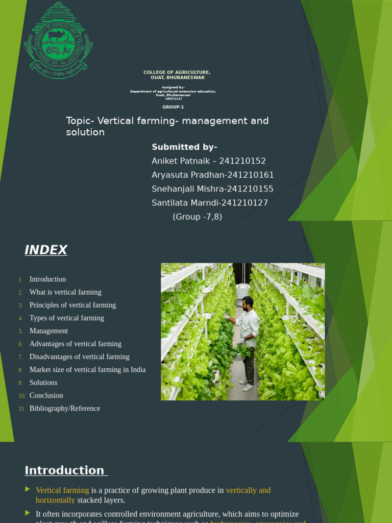 Vertical Farming: Management & Solutions | PDF | Agriculture | Hydroponics