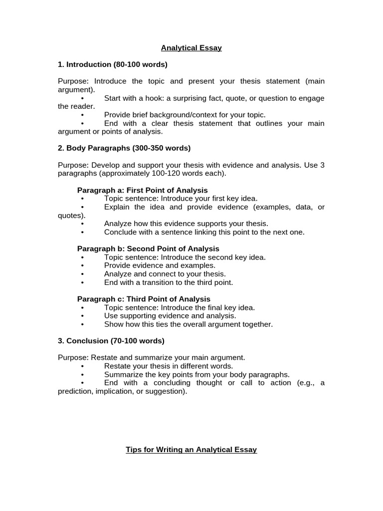Analytical Essay | PDF