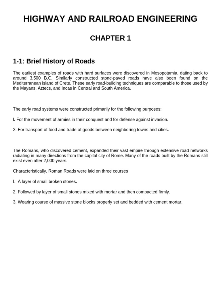 Introduction To Highway and Railroad Engineering | PDF | Aerial ...