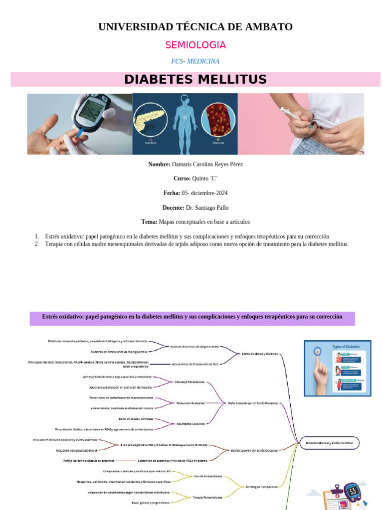 Mapas Conceptuales sobre Diabetes | PDF