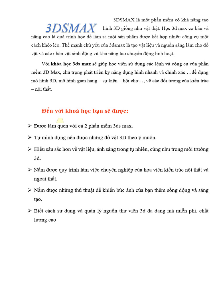 Giao Trinh 3ds Max Co Ban | PDF