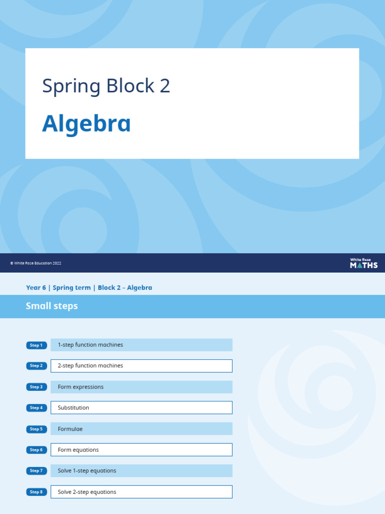 Year 6 Algebra: Function Machines Guide | PDF | Equations | Algebra