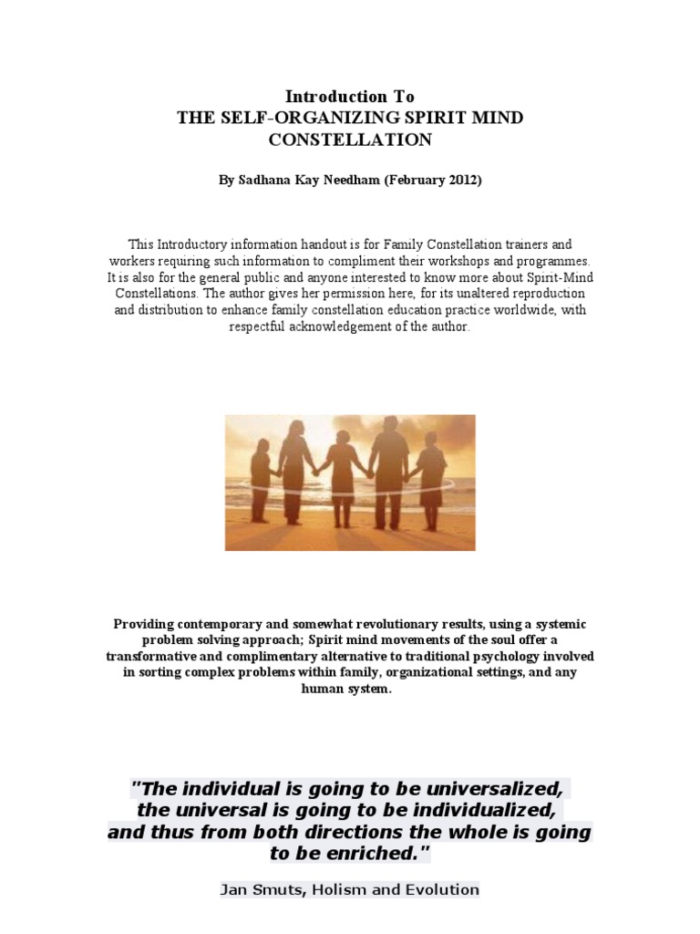 Family Constellation - Self Organizing Spirit Mind | PDF ...