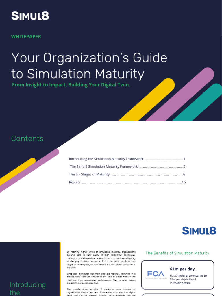 Simulation_Maturity_Framework_Simul8 | PDF | Simulation | Analytics