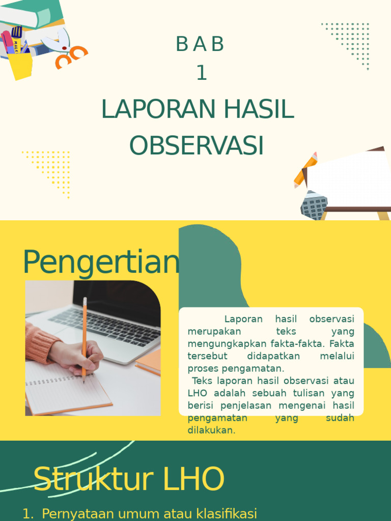 Struktur Laporan Hasil Observasi | PDF