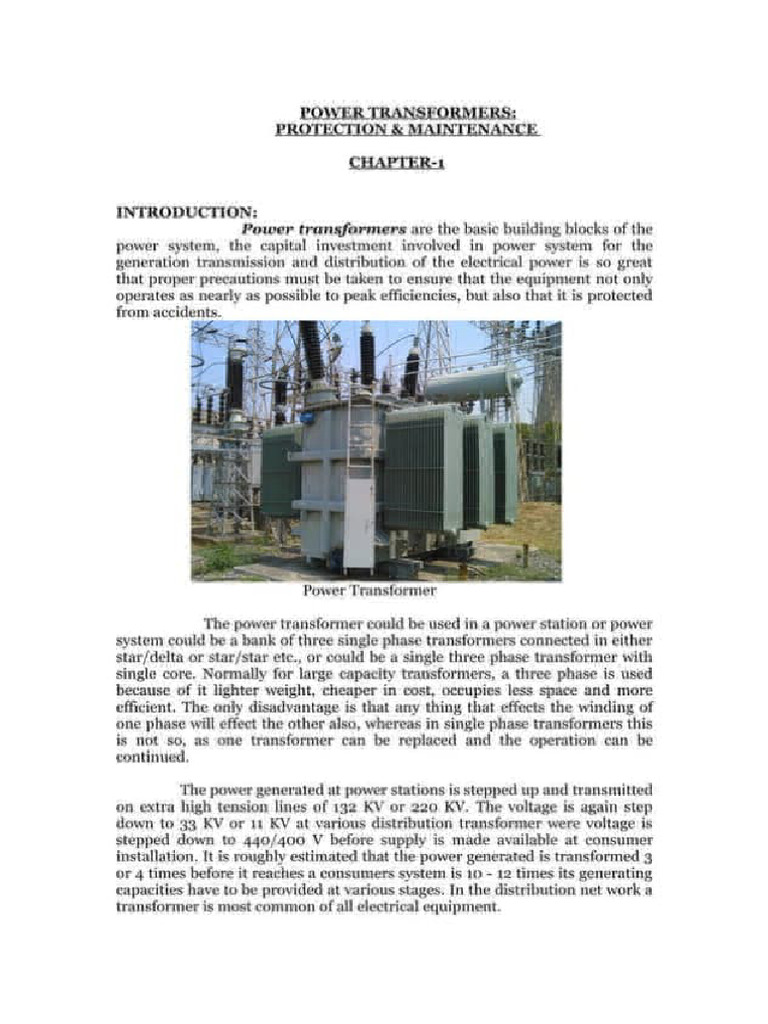 Transformer Maintenance 08-Feb-2025 | PDF