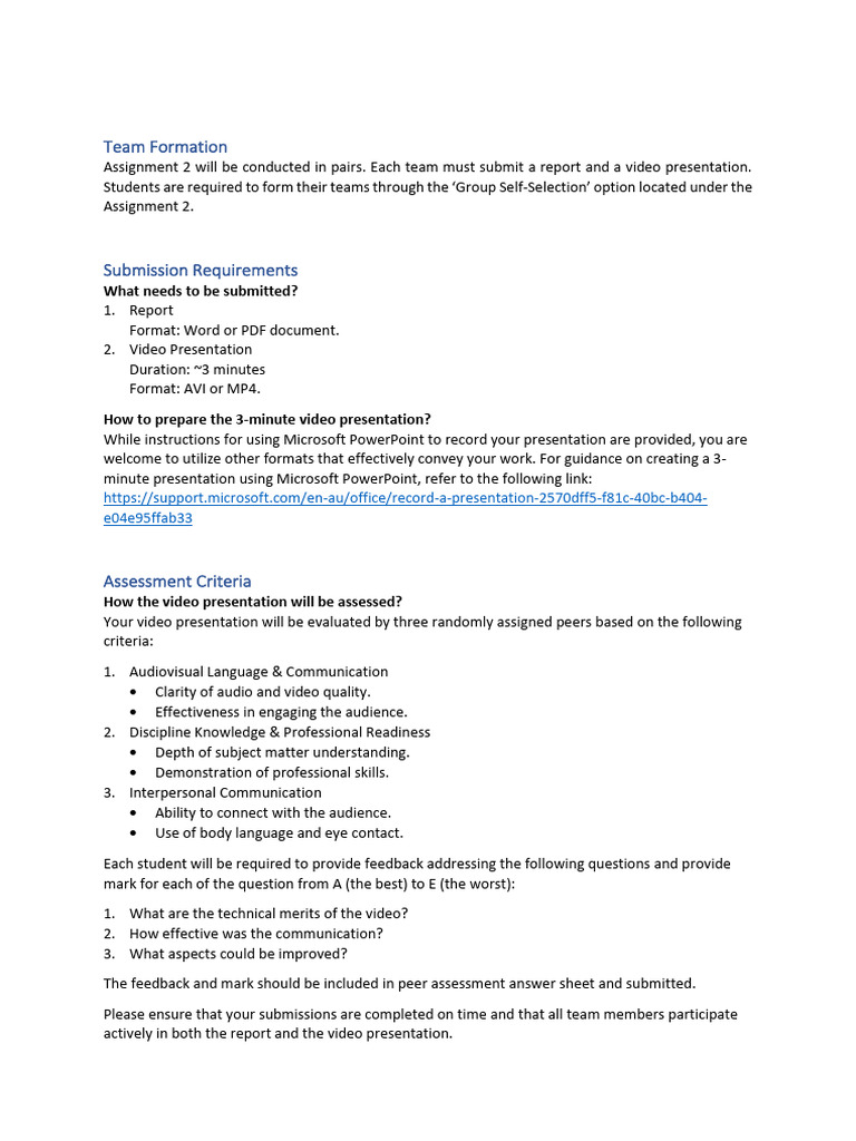 Assignment 2 Submission Instruction | PDF