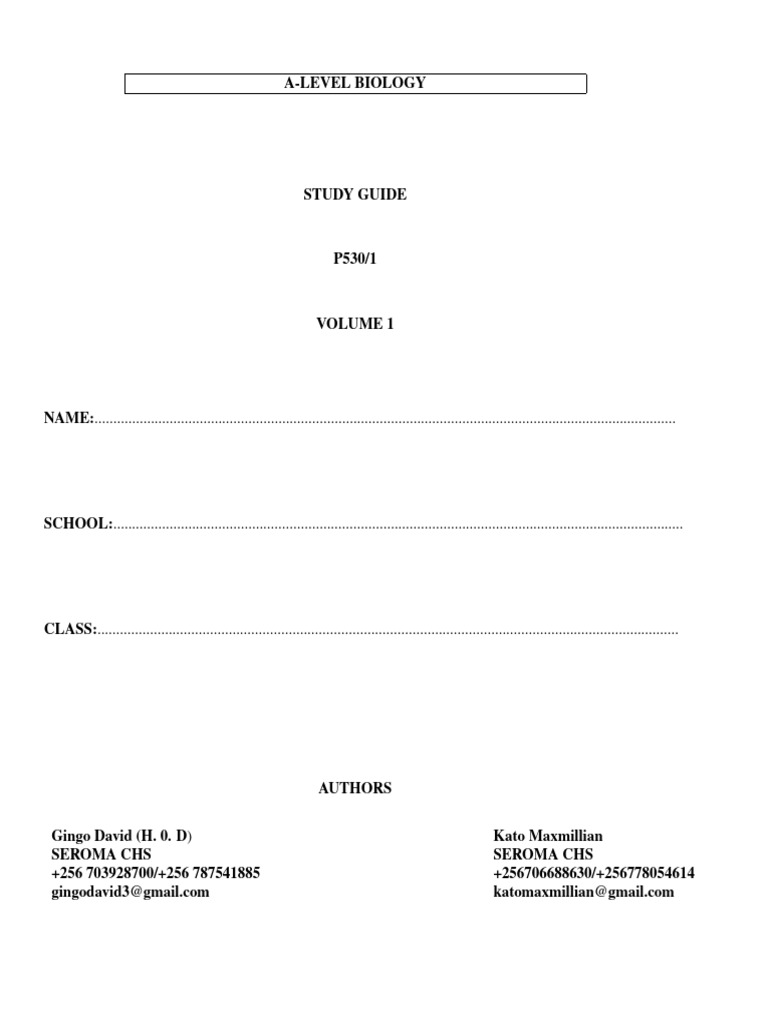 Biology Study Guide | PDF | Gene | Heredity