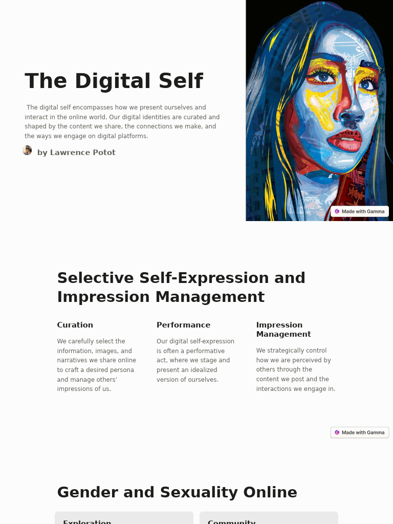 The Digital Self | PDF | Identity (Social Science) | Social Media