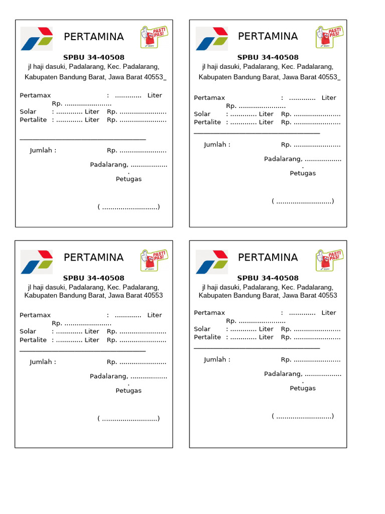 392403358-Nota-Pertamina | PDF