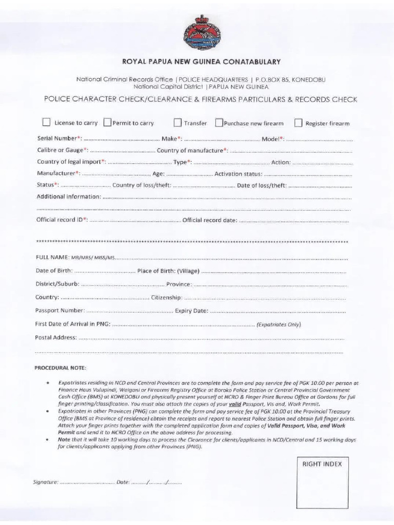 Police-Clearance-Forms PNG | PDF