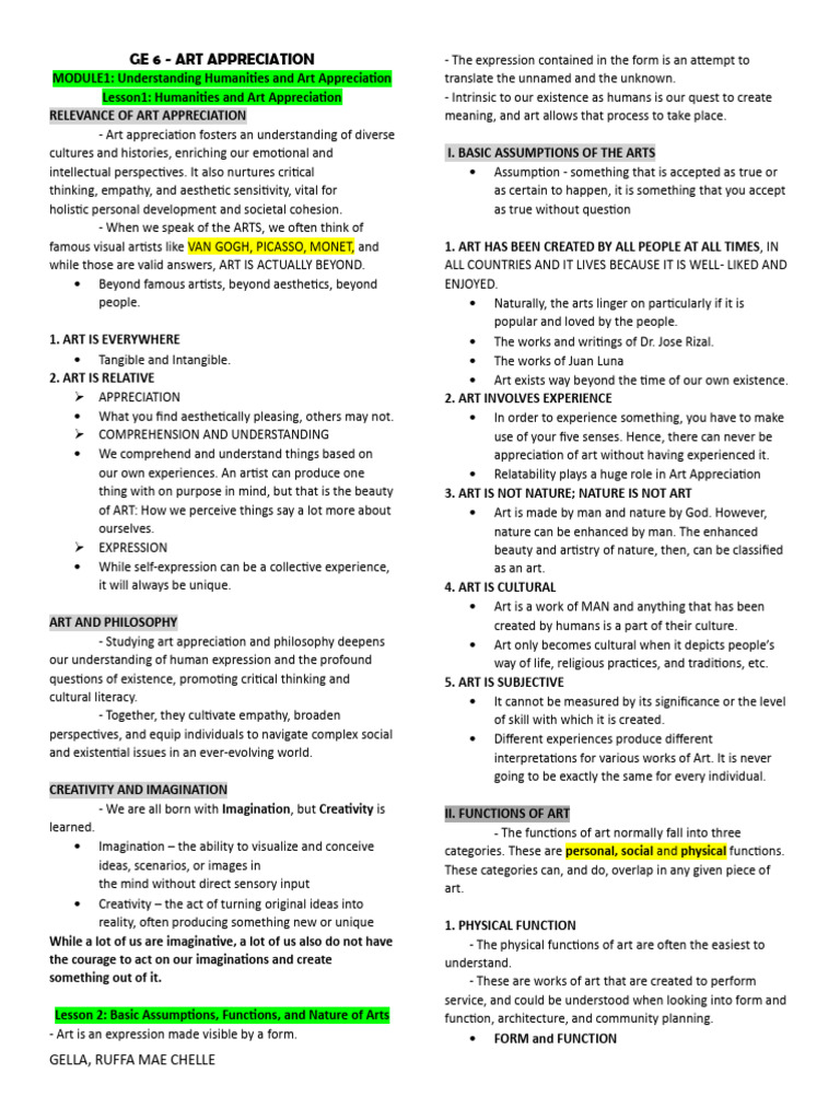 Art App Reviewer | PDF | Paintings | Composition (Visual Arts)