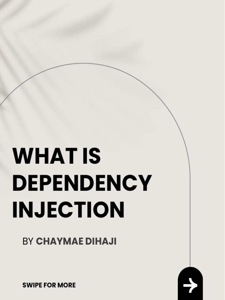 Dependency Injection 1726816536 | PDF | Class (Computer Programming) | Programming