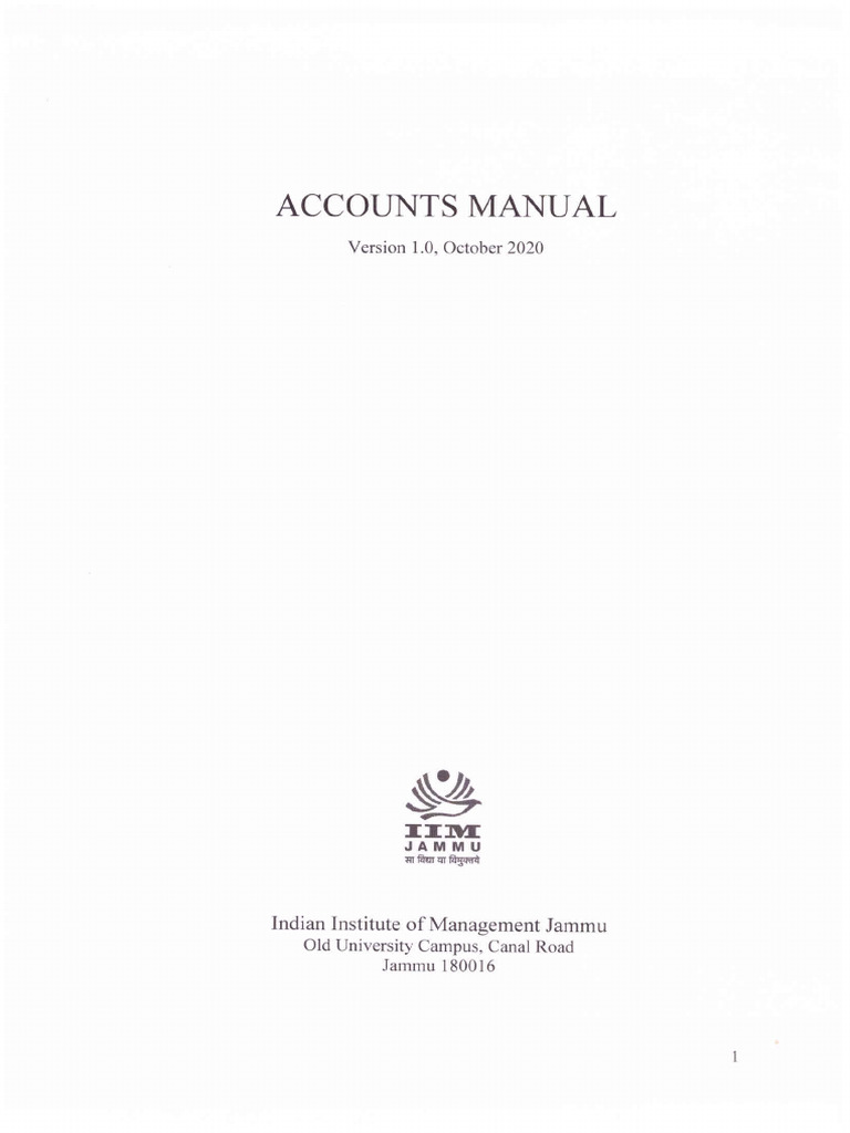 Accounts ManualFinal | PDF