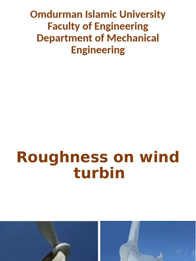 Roughness On Wind Turbine | PDF