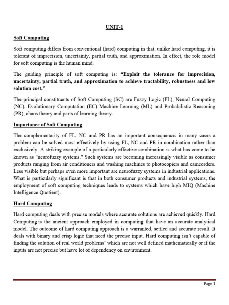 Dtailed Notes Unit 1 ASC | PDF | Dendrite | Neuron