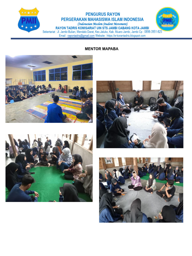 Dediiii - Dokumentasi Mentor MAPABA | PDF
