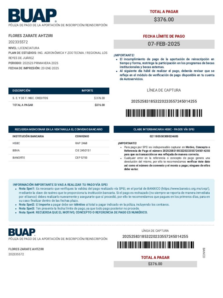 Autoservicios BUAP | PDF | Finanzas personales | Servicios financieros