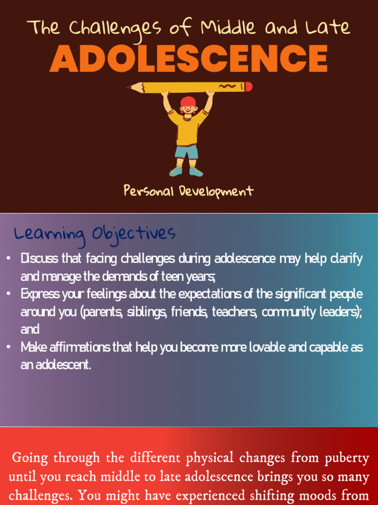 Challenges of Adolescence 2 | PDF | Adolescence | Behavioural Sciences
