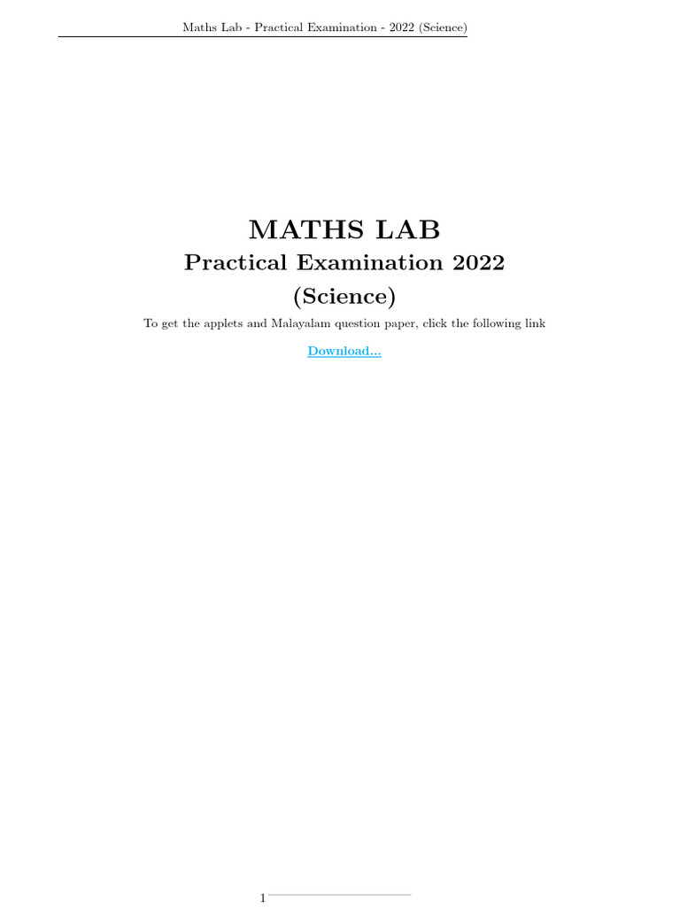 HSS Maths Lab QP - Science 2022 - Hssreporterâ Com | PDF | Function (Mathematics) | Mathematical ...