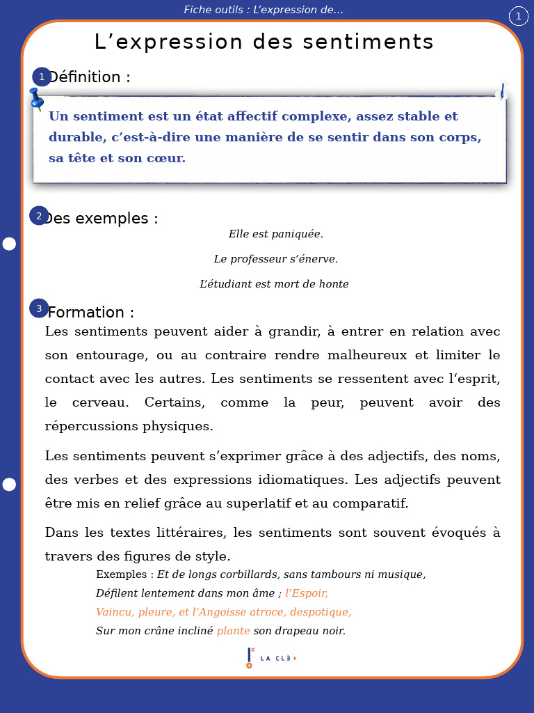 L'Expression Des Sentiments Chao V1 | PDF | Émotions | Peur