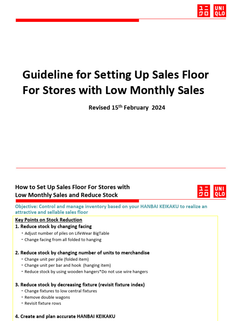 【UPDATE】Guideline for Setting Up Sales Floor for Stores With Low Montly ...