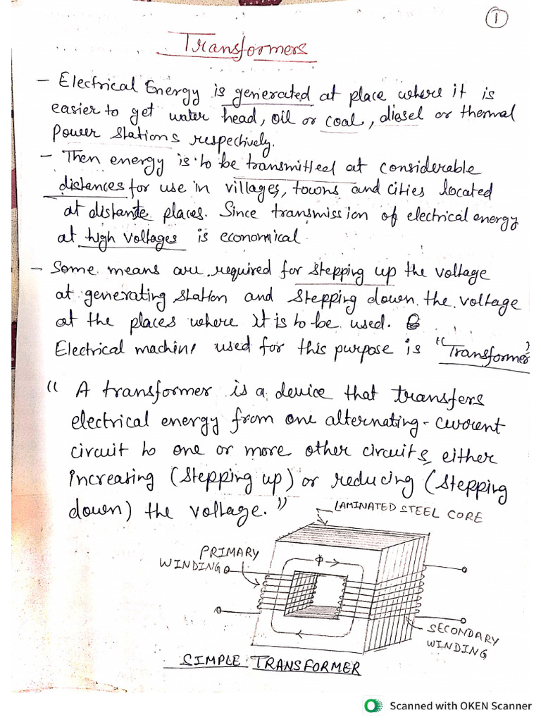 Transformers Handwritten | PDF