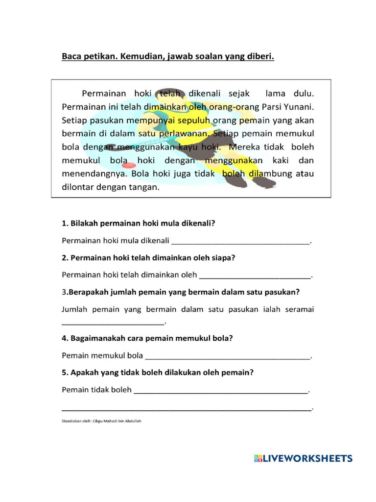 Latihan Pemahaman Petikan (Primary) (17.1.2024) | PDF
