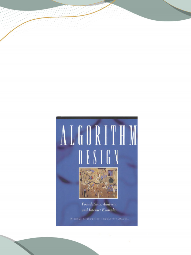 (Ebook) Algorithm Design. Foundations, Analysis, and Internet Examples by Michael T. Goodrich ...