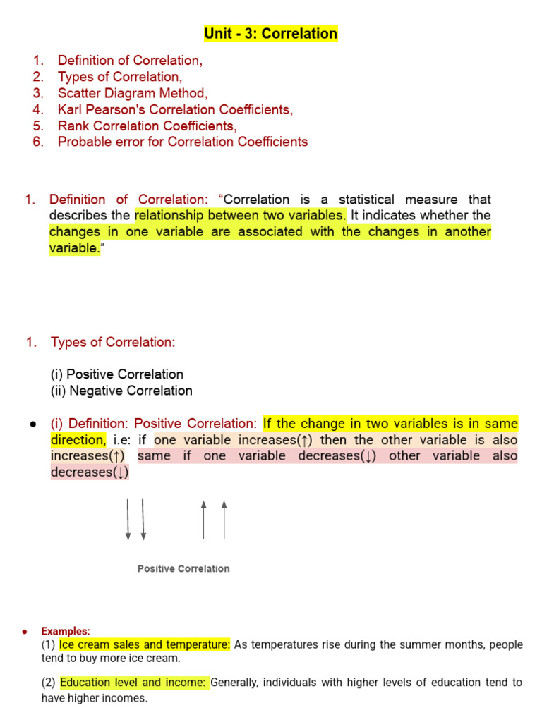 Correlation Concepts & Methods | PDF | Regression Analysis | Linear Regression