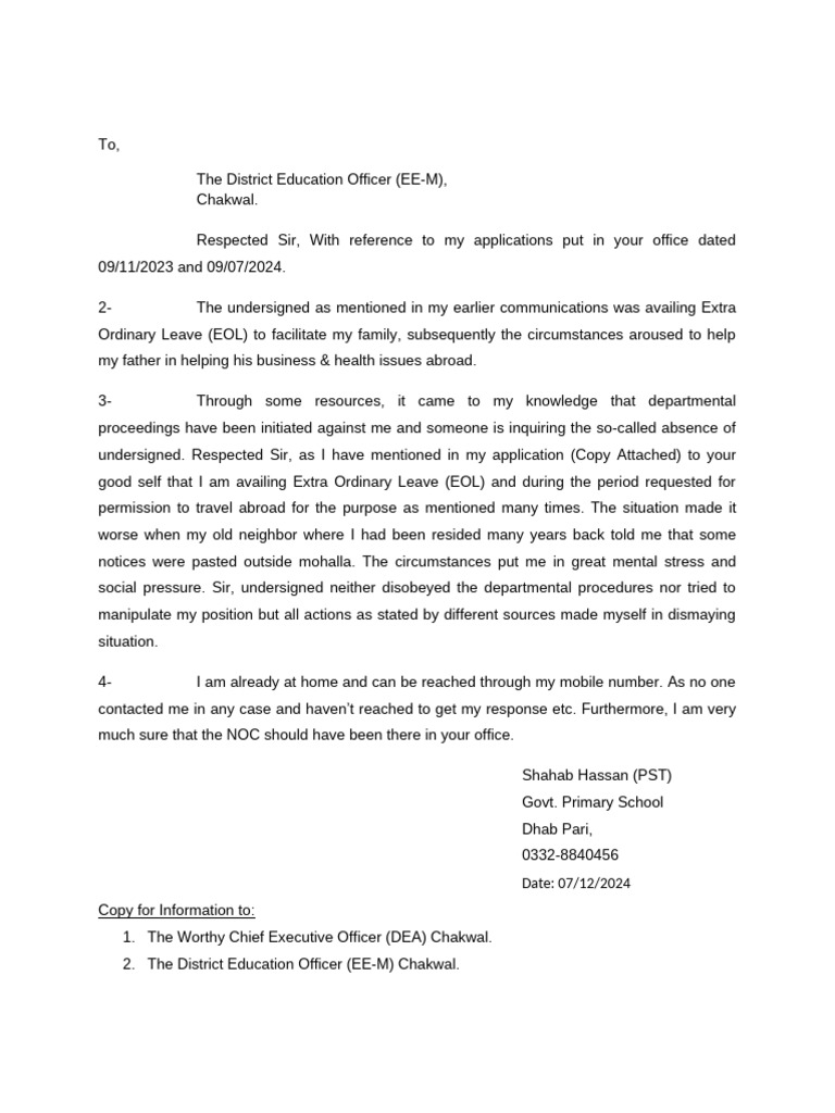 Probe Letter 1 | PDF