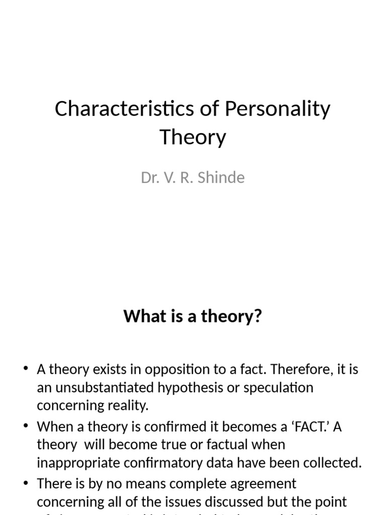 Understanding Personality Theory Basics | PDF | Theory | Psychodynamics