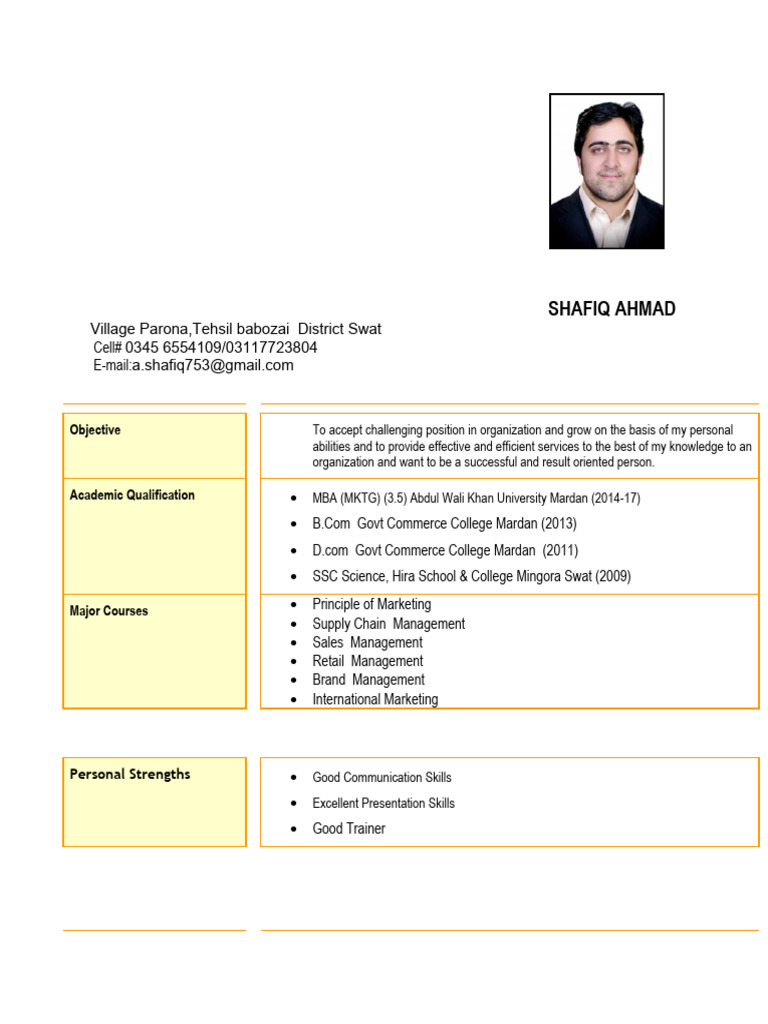 New Modified CV | PDF