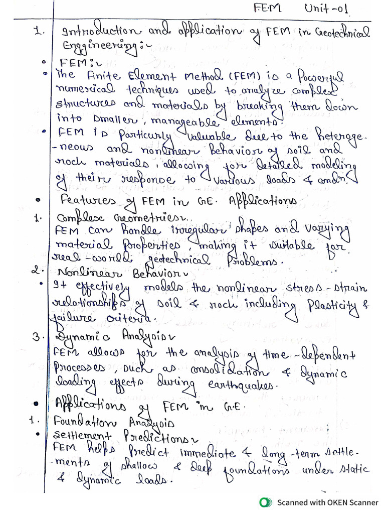 Fem Notes M.tech | PDF