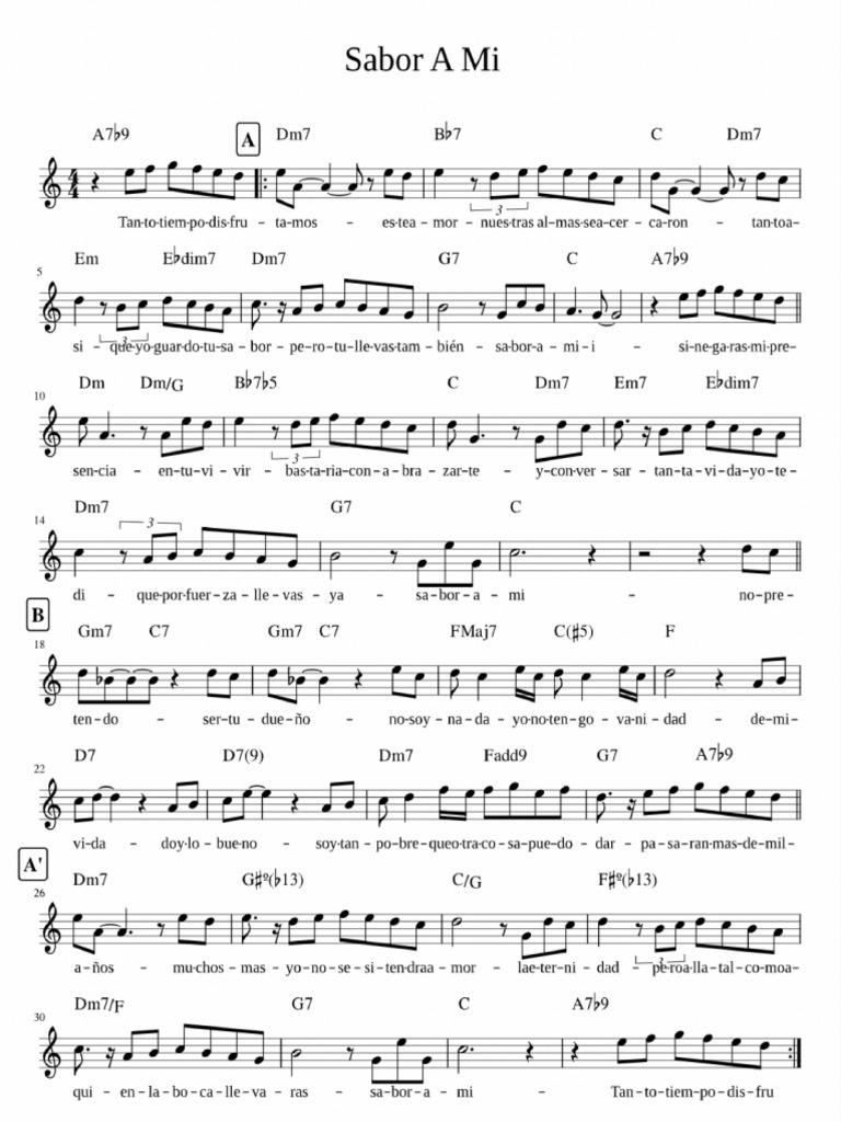 Sabor A Mi | PDF