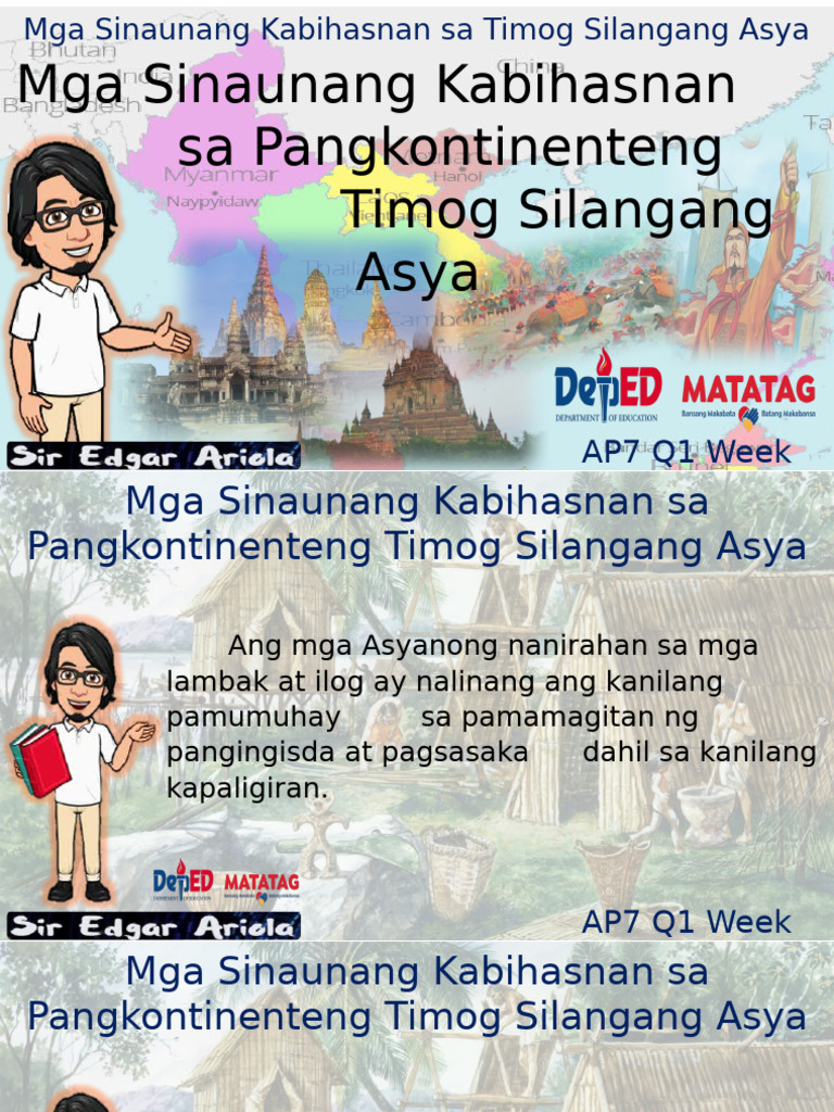 6 Sinaunang Kabihasnan NG Pangkontinenteng Timog Silangang Asya | PDF