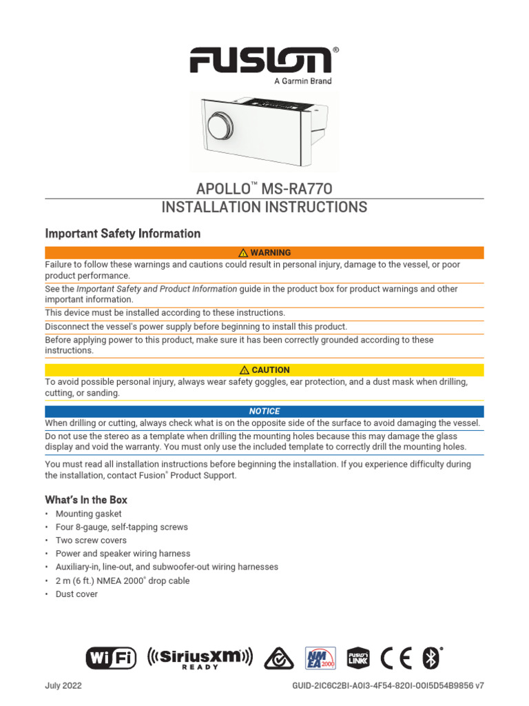 Fusion RA770 Install en-US | PDF | Computer Network | Wi Fi