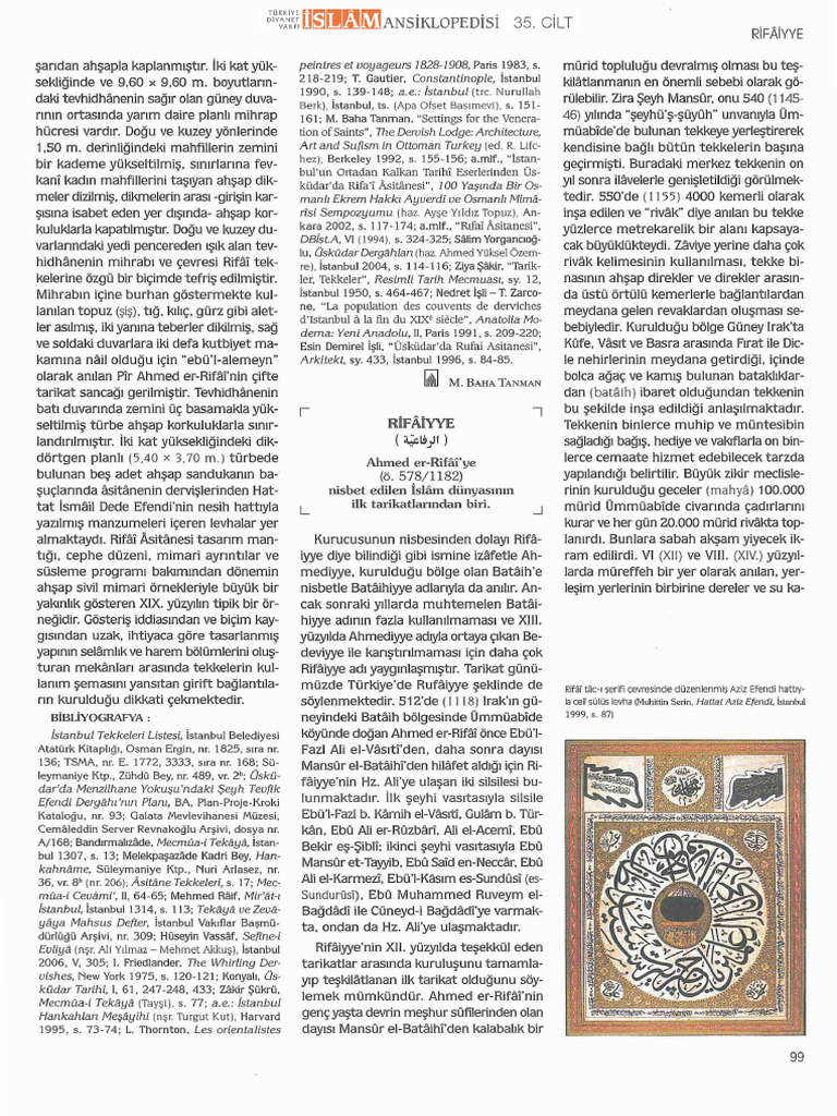 RİFAİ TARİKATI TANITIM | PDF