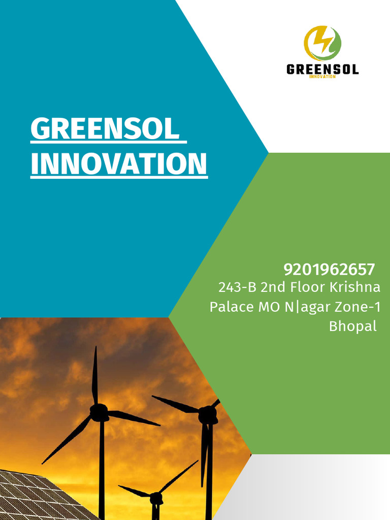 General Proposal in Teal Yellow Friendly Dynamic Style | PDF | Solar ...