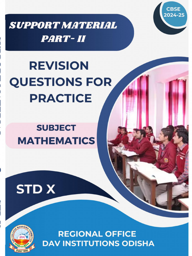 STD-X Mathematics Support Material-II | PDF | Zero Of A Function ...