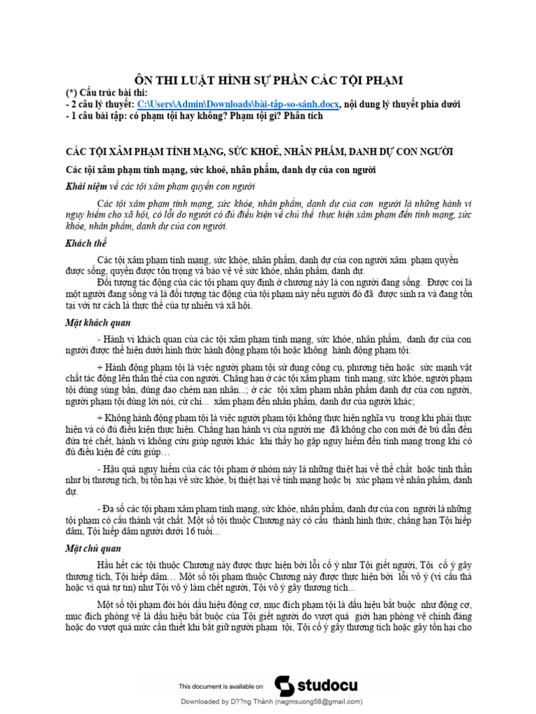 Kiến Thức LHS 2 | PDF