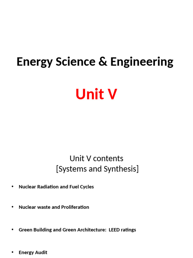 ese ppt Unit V | PDF | Radiation | Ionizing Radiation