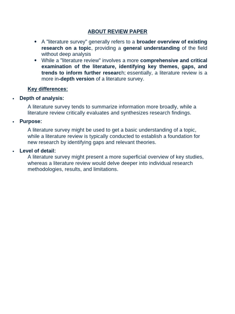 ABOUT REVIEW PAPER | PDF